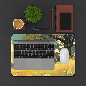 Lo-fi Green Landscape Desk Mat Gaming Mouse Pad Large Mousepad, MTG ...