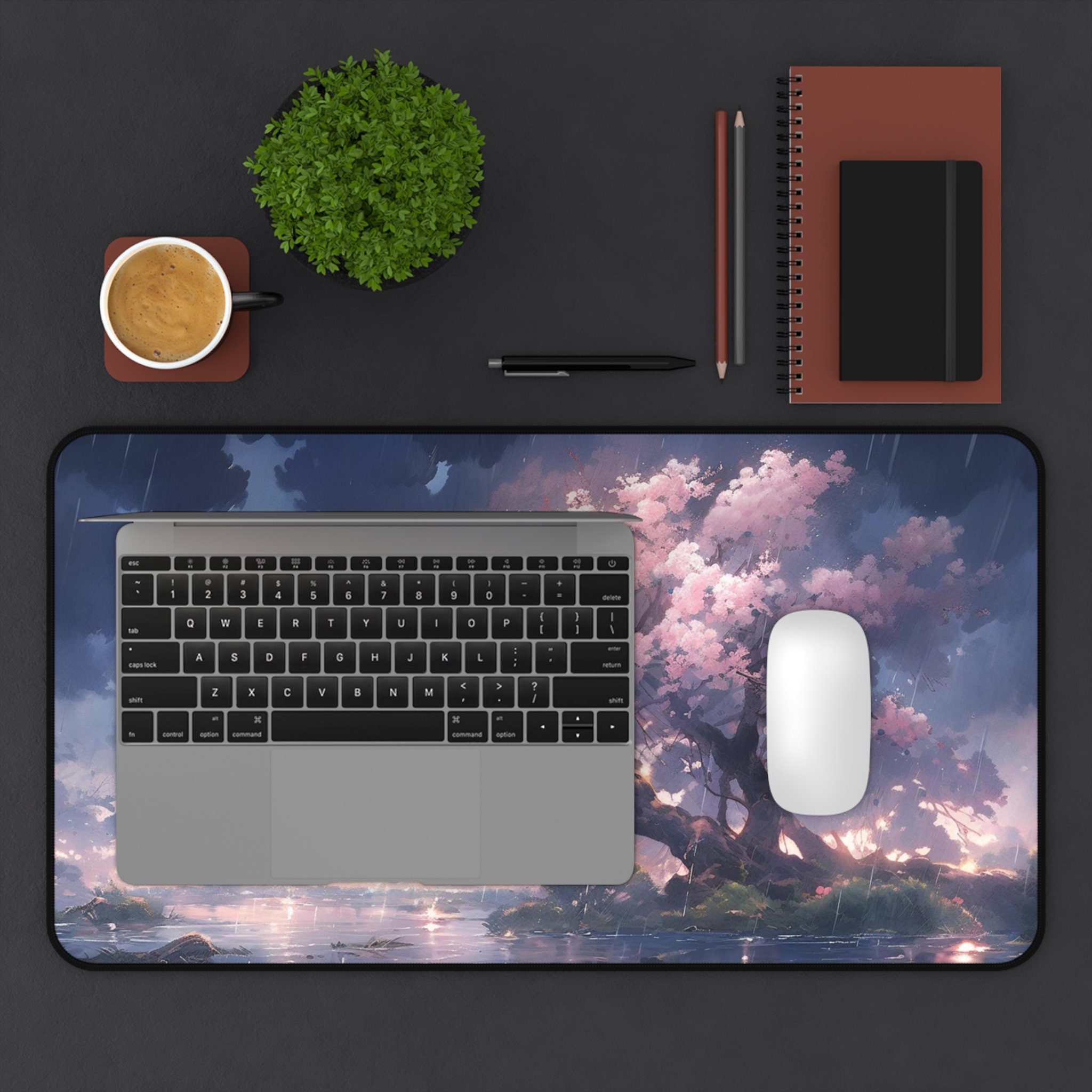 Storming Japanese Cherry Blossom Desk Mat Gaming Mouse Pad - Etsy