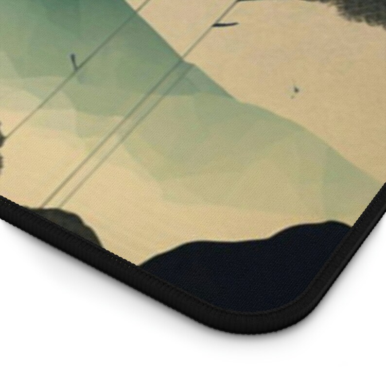 Japanese Volcano Night Sky Moon Mouse Pad Scenic Desk Decor - Etsy