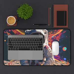 Awesome Unique Astronaut Outer Space Design Desk Mat Gaming Mouse Pad ...