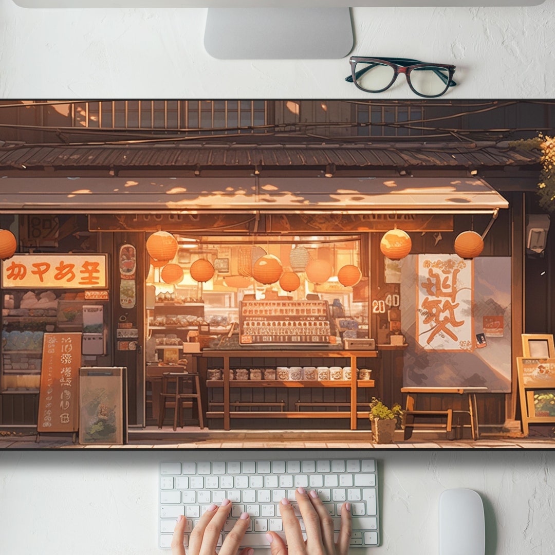 Kawaii Toyko Street Food Desk Mat Gaming Mouse Pad Large Mousepad, MTG ...