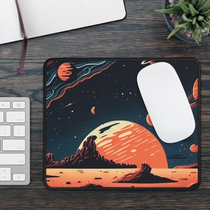 Awesome Outer Space and Planets Desk Mat Gaming Mouse Pad Large ...