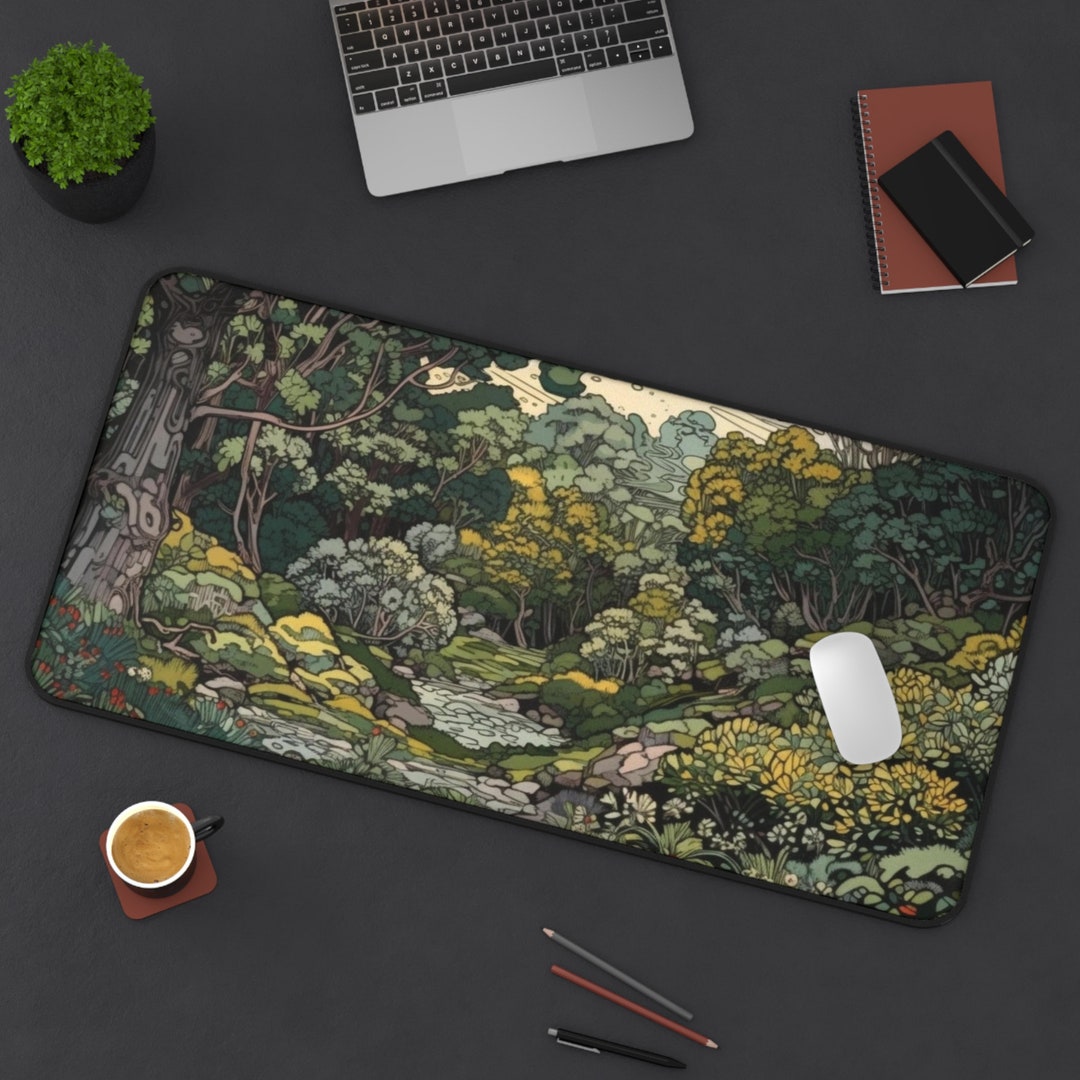 Celtic Garden Floral Forest Desk Mat Gaming Mouse Pad Large - Etsy