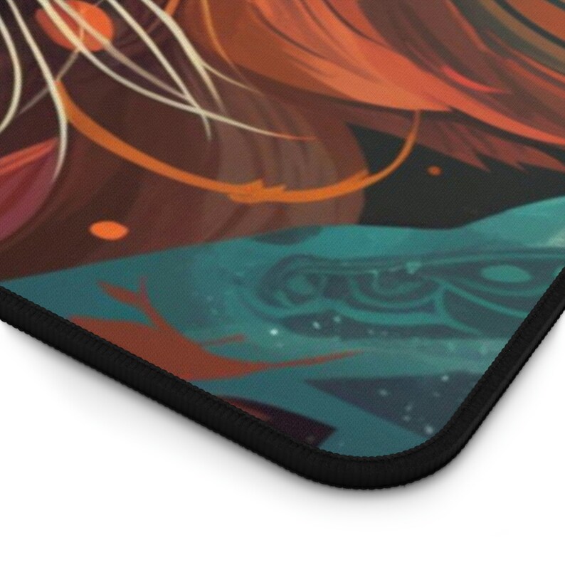 Empowering Fox Spirit Mythical Design Mouse Pad Gaming Desk - Etsy