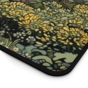 Celtic Garden Floral Forest Desk Mat Gaming Mouse Pad Large Mousepad ...