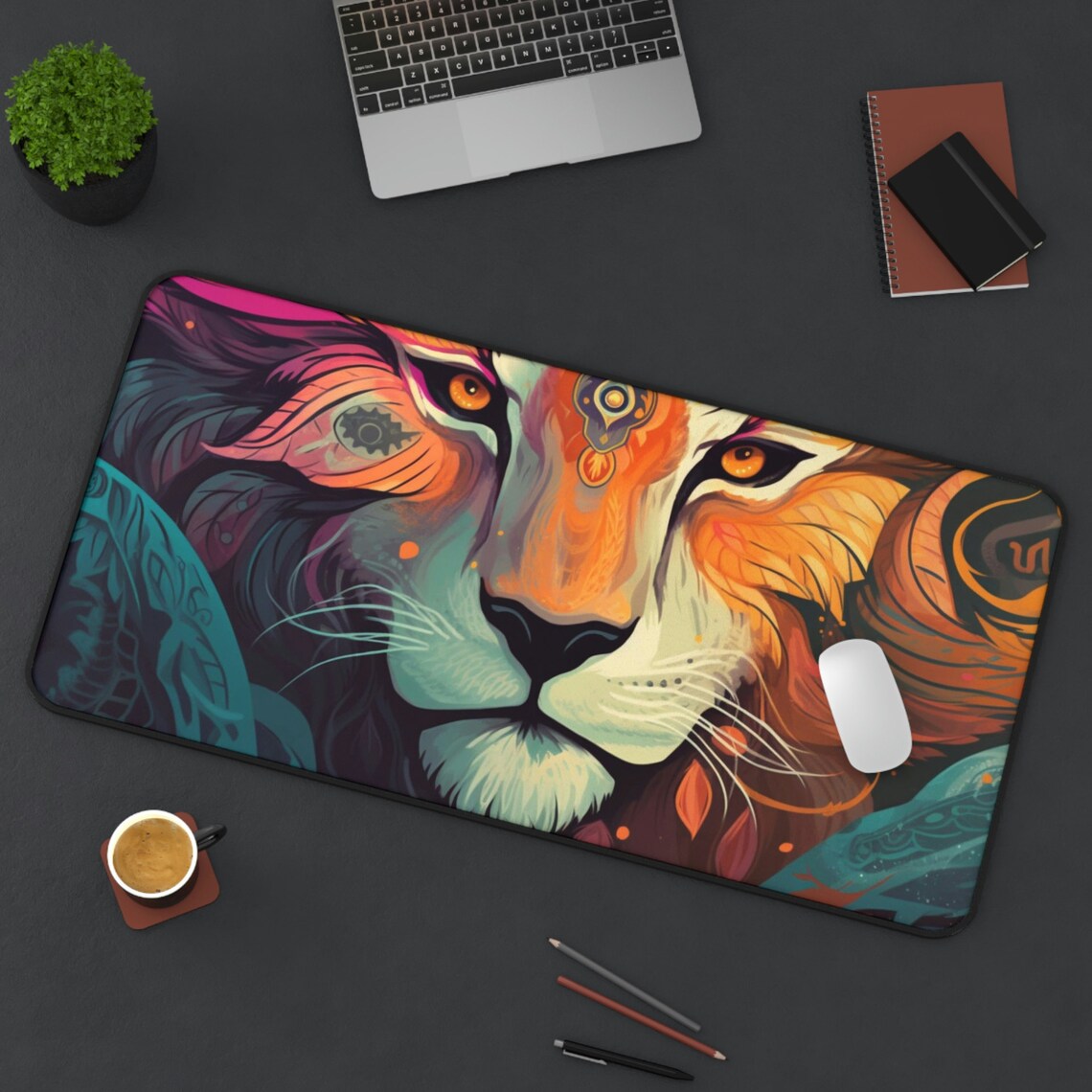 Empowering Fox Spirit Mythical Design Mouse Pad Gaming Desk - Etsy