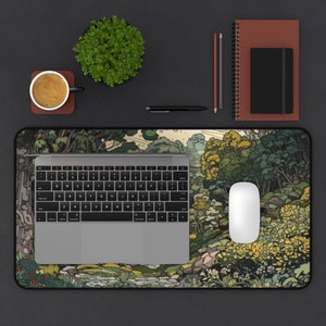 Celtic Garden Floral Forest Desk Mat Gaming Mouse Pad Large Mousepad ...