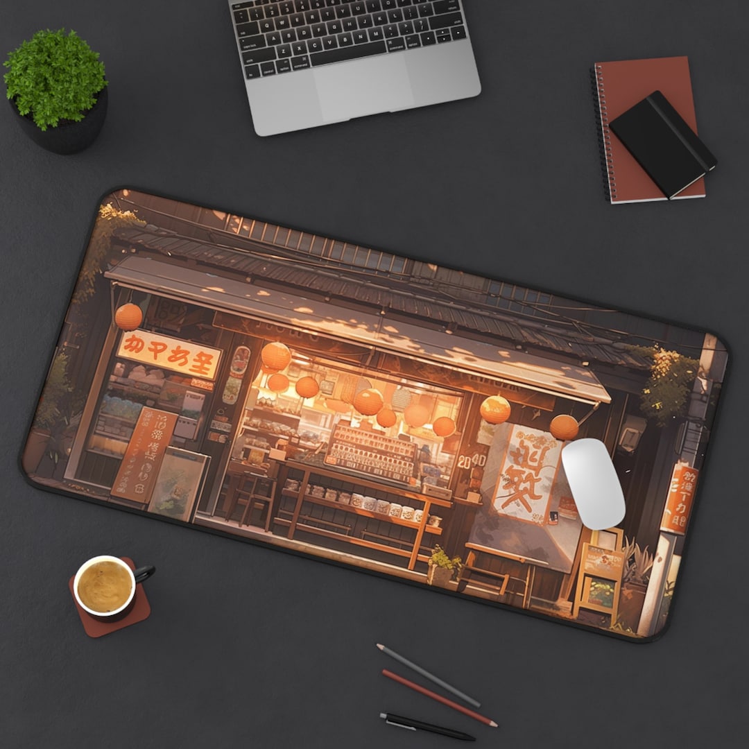 Kawaii Toyko Street Food Desk Mat Gaming Mouse Pad Large - Etsy