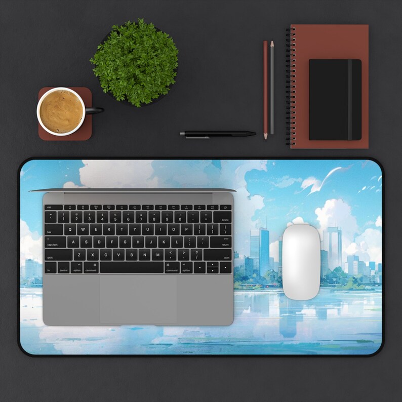 Lo-fi Pixelated City Skyline Desk Mat Gaming Mouse Pad Large - Etsy