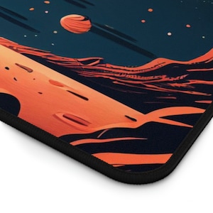 Awesome Outer Space and Planets Desk Mat Gaming Mouse Pad Large ...