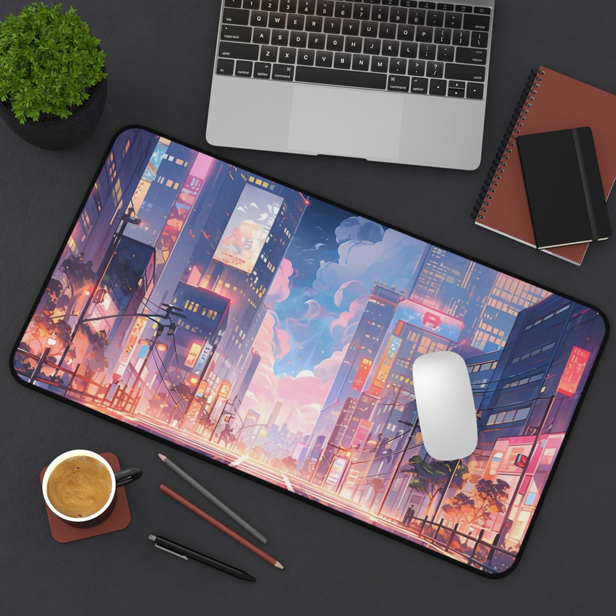 Tokyo City Square Street Scene Desk Mat Gaming Mouse Pad Large - Etsy
