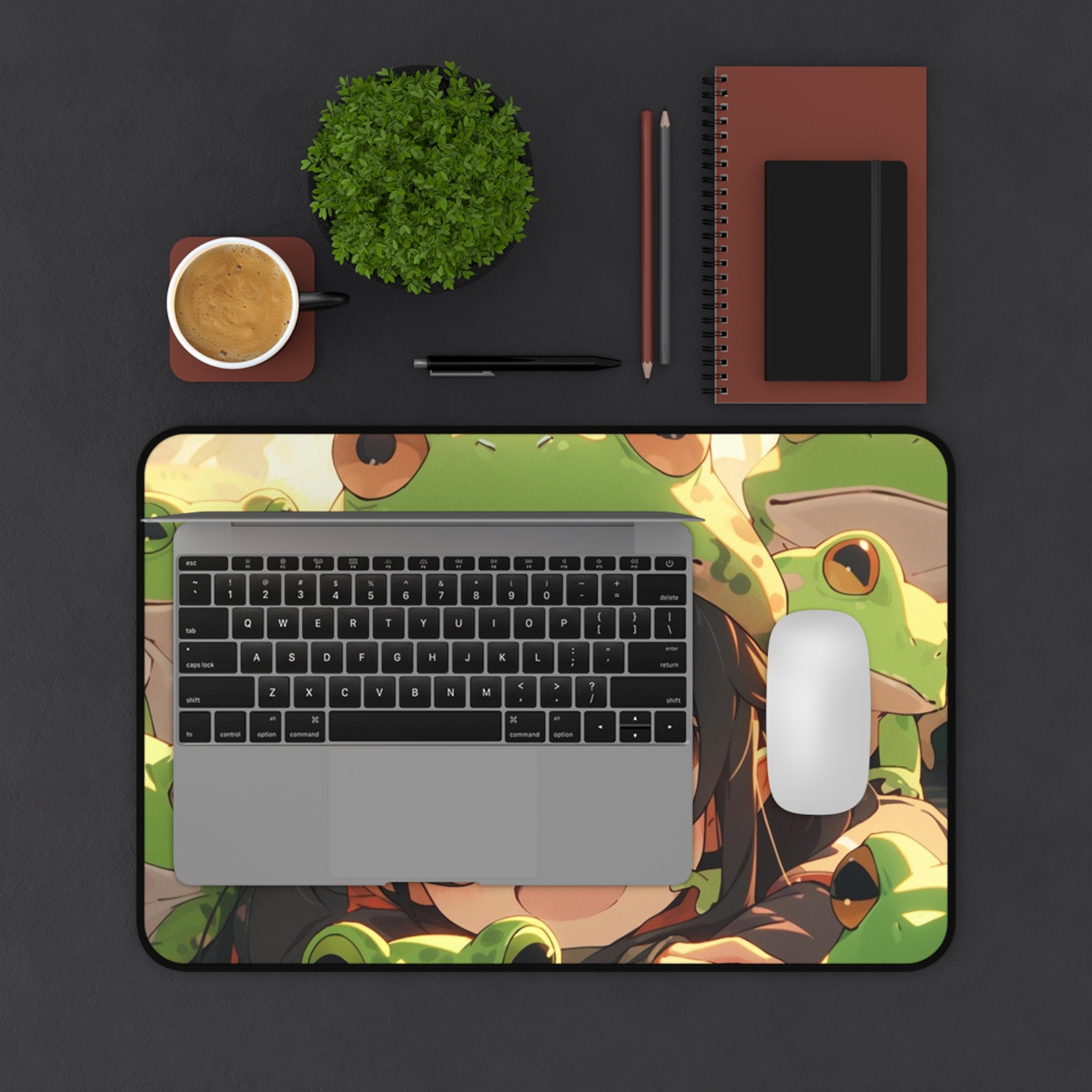 Anime Kawaii Cute Frogs Desk Mat Gaming Mouse Pad Large - Etsy