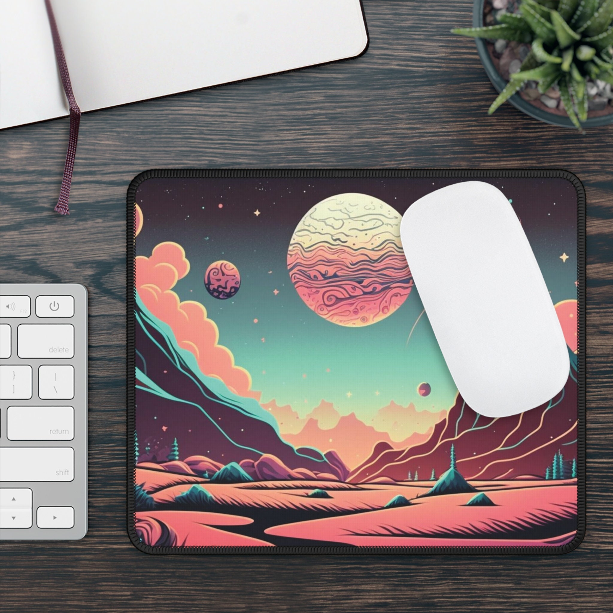 Unique Outer Space Planets Desk Mat Gaming Mouse Pad Large - Etsy