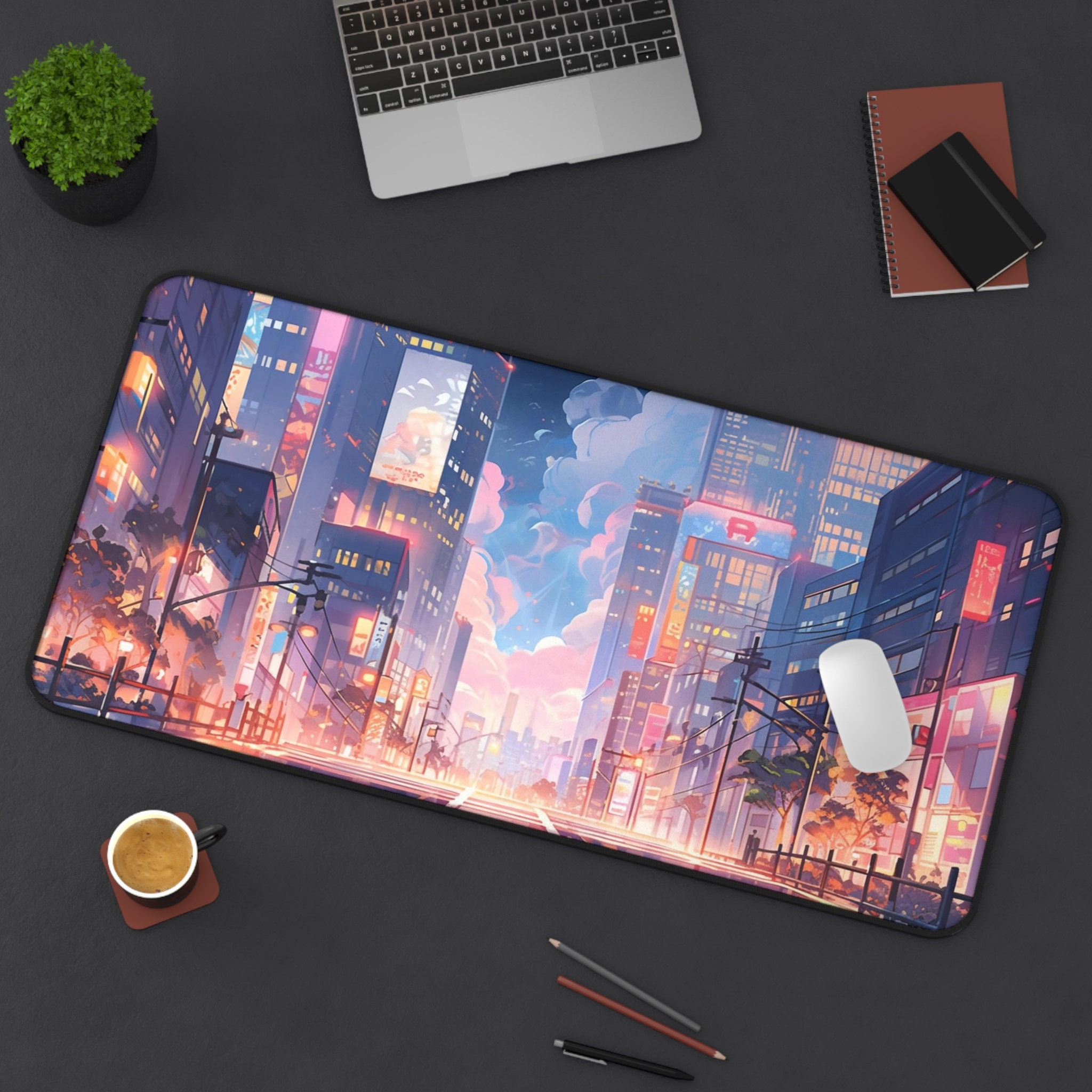 Tokyo City Square Street Scene Desk Mat Gaming Mouse Pad Large - Etsy