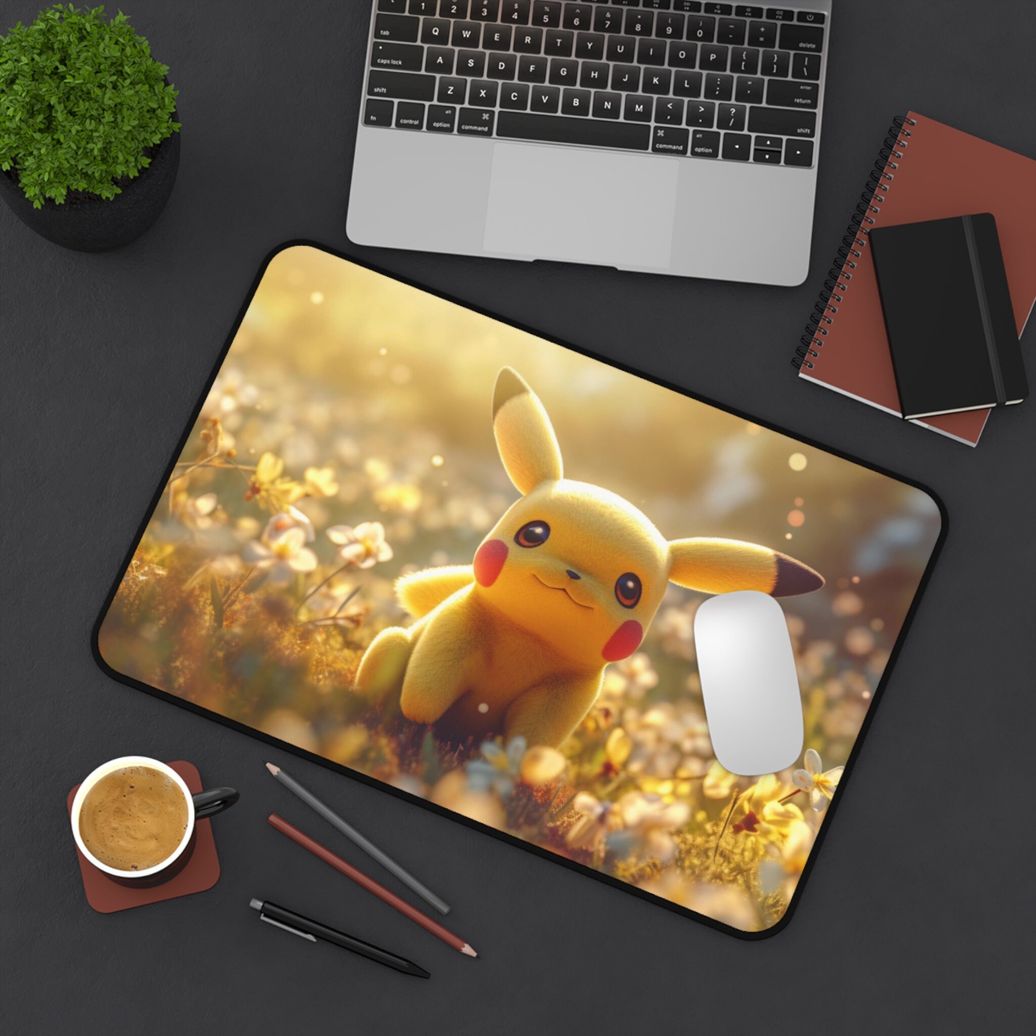 Cute Baby Pikachu Inspired Desk Mat Gaming Mouse Pad Large - Etsy