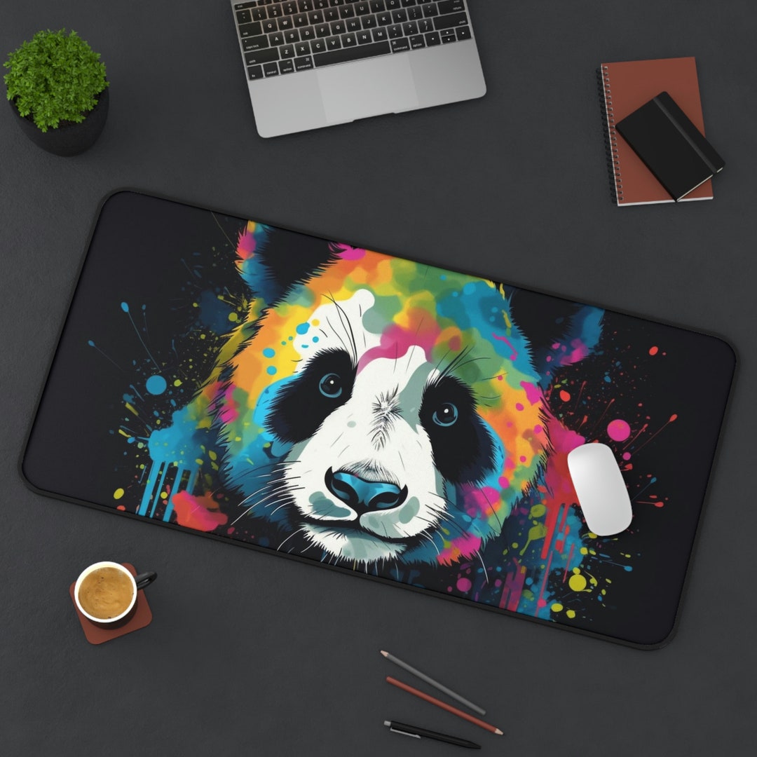 Empowering Mythical Panda Design Mouse Pad Bold Colors and - Etsy