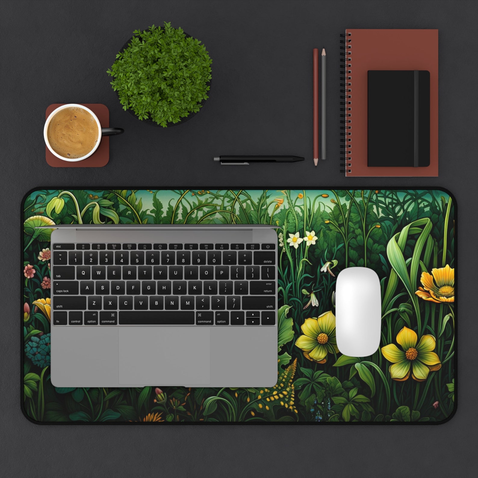 Botanical Field Cottagecore Desk Mat Gaming Mouse Pad Large - Etsy
