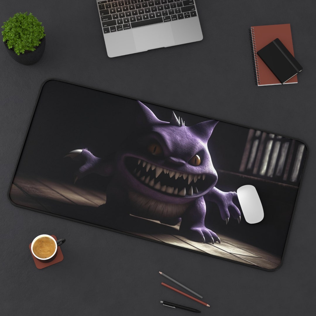 Spooky Gengar Inspired Desk Mat Gaming Mouse Pad Large - Etsy