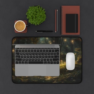 Firefly Fantasy Forest Desk Mat Gaming Mouse Pad Large Mousepad MTG ...