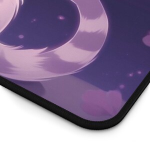 Purple Kawaii Kitten Desk Mat Gaming Mouse Pad Large Mousepad, MTG ...
