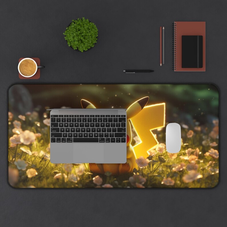 Happy Baby Pikachu Inspired Desk Mat Gaming Mouse Pad Large - Etsy