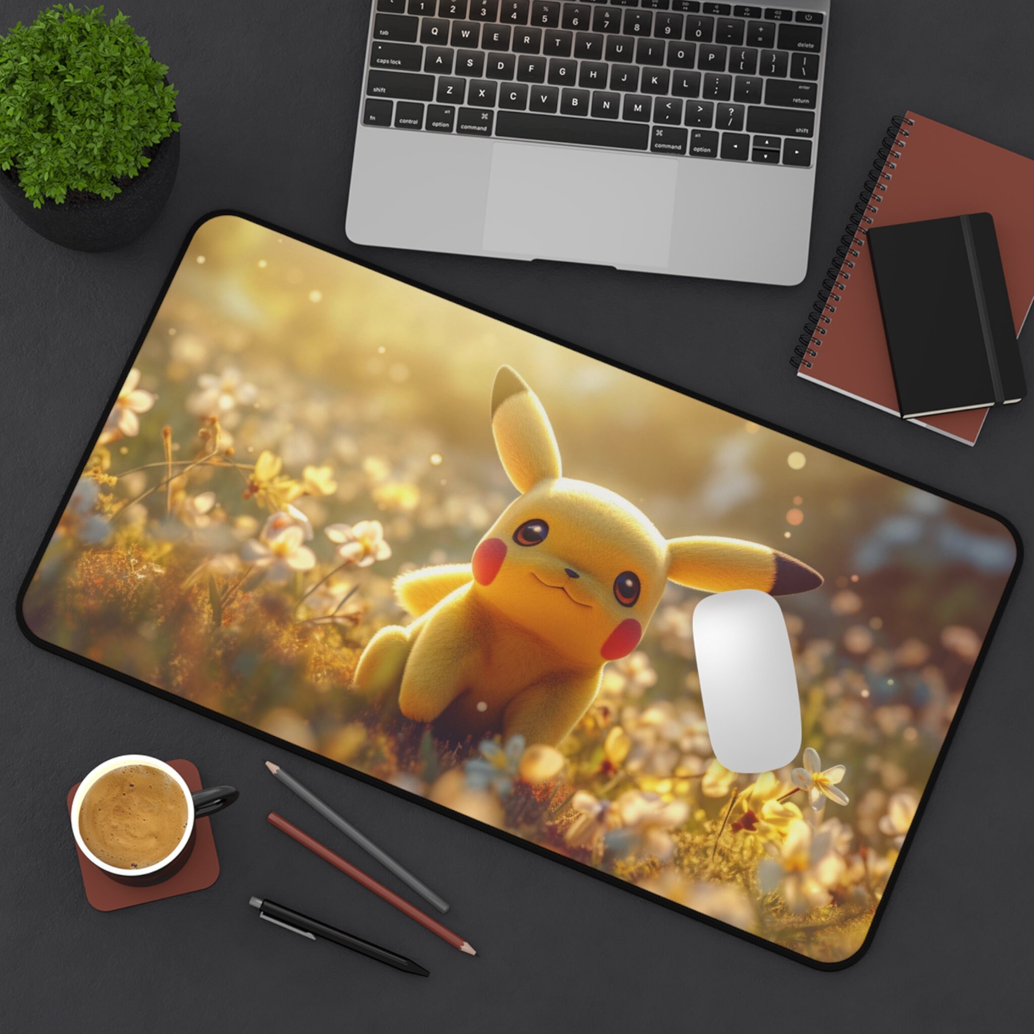 Cute Baby Pikachu Inspired Desk Mat Gaming Mouse Pad Large - Etsy
