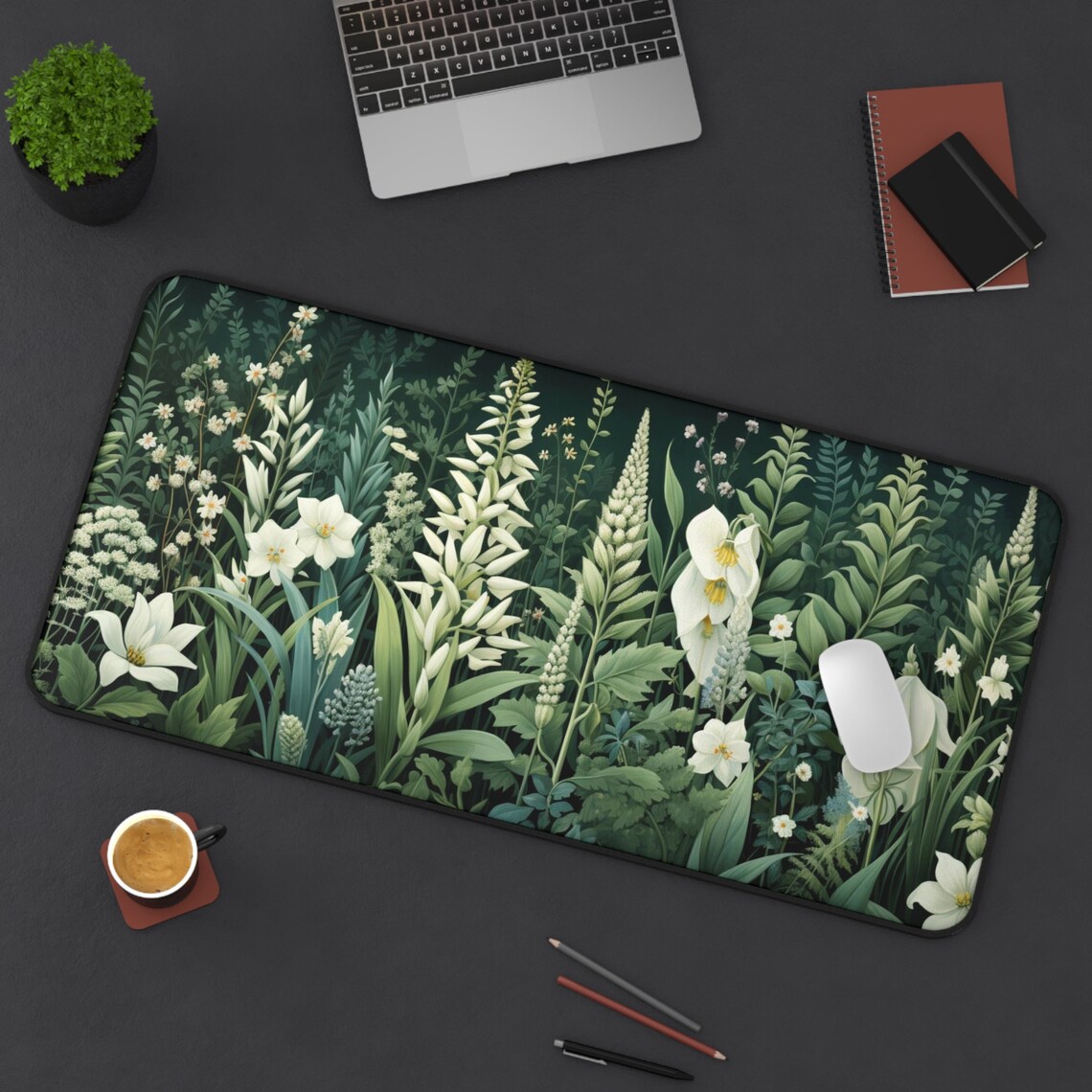 Botanical Wildflower Garden Desk Mat Gaming Mouse Pad Large - Etsy