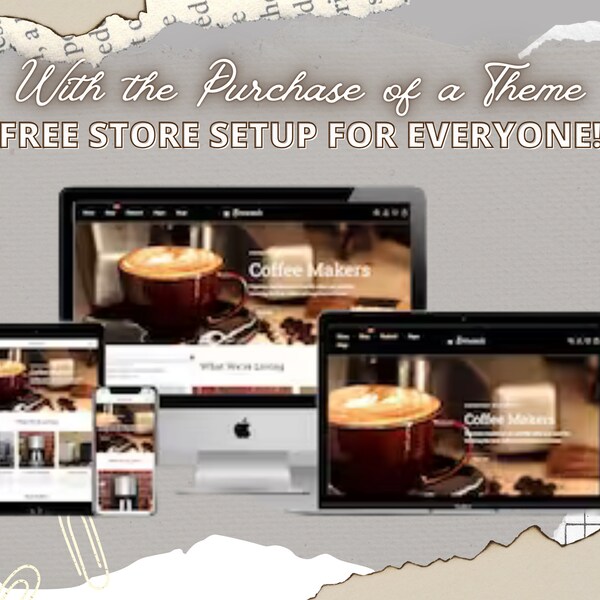 Shopify Template Coffee - Etsy