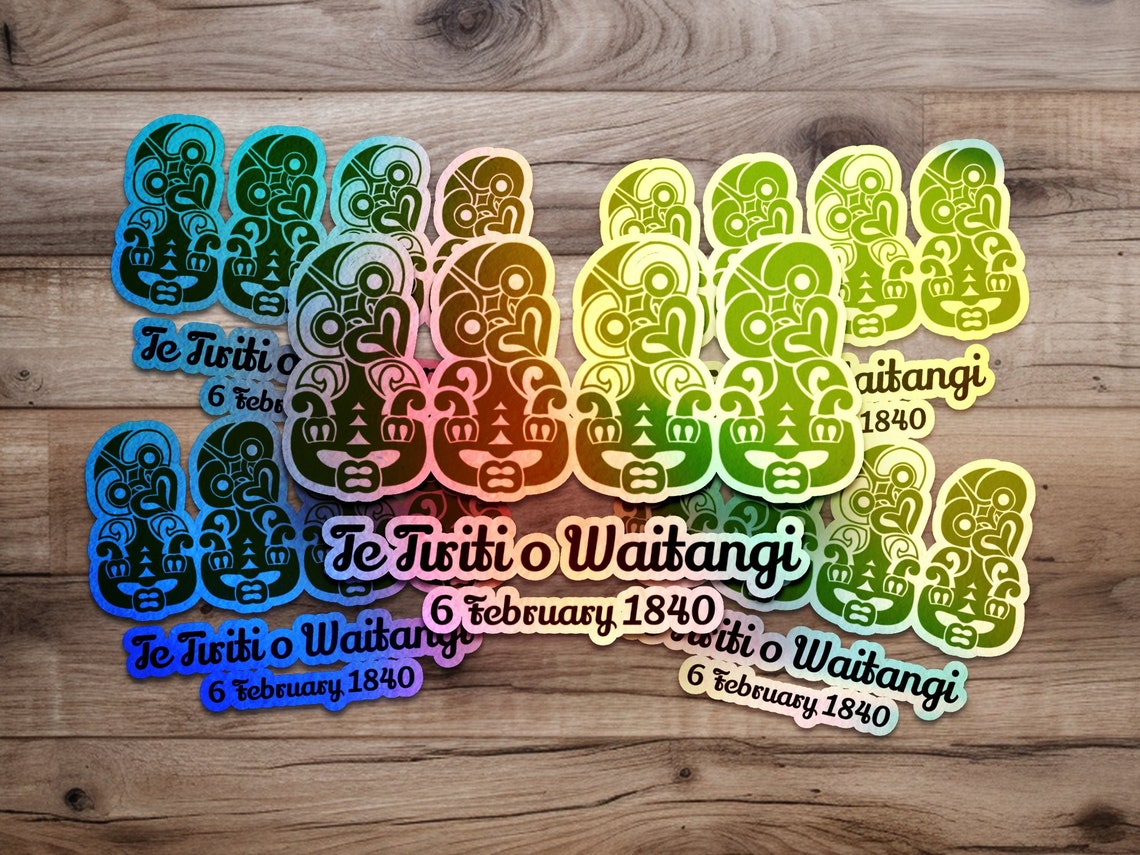 Digital Māori Te Tiriti O Waitangi Tiki Design, Waitangi Artwork for ...