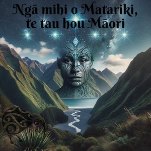 Matariki Māori New Year Digital Artwork, Papatūānuku Aotearoa, Three ...