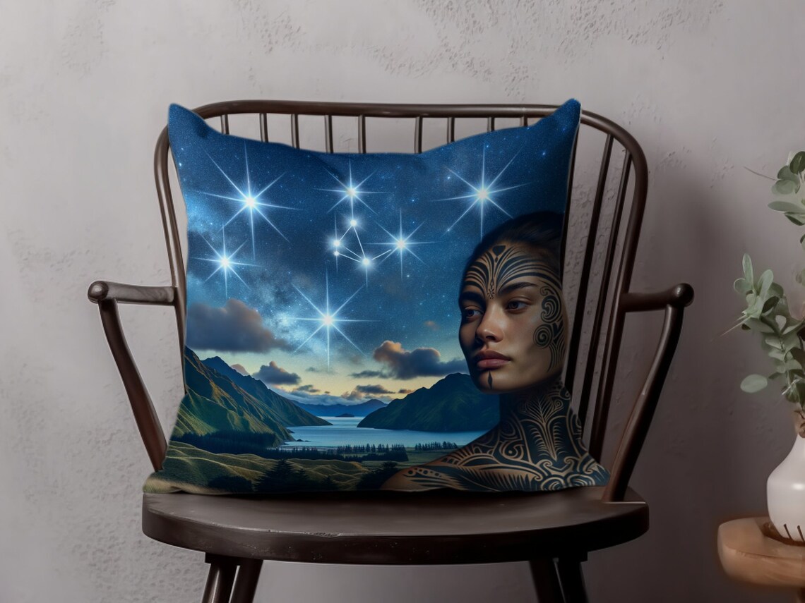 Matariki Māori New Year Digital Artwork, Papatūānuku Aotearoa, Three ...