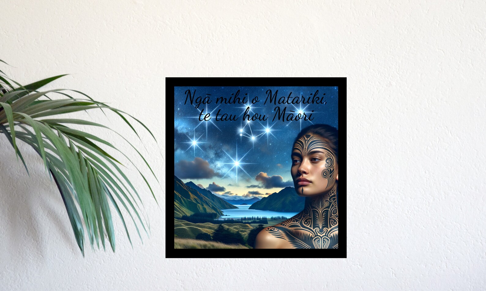 Matariki Māori New Year Digital Artwork, Papatūānuku Aotearoa, Three ...