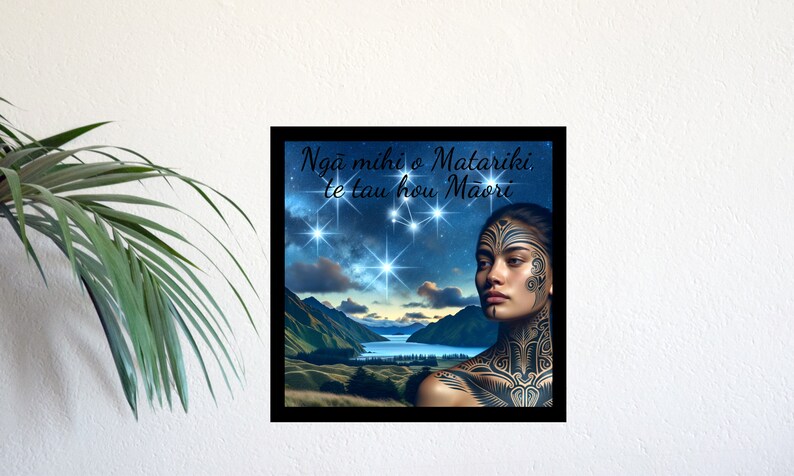 Matariki Māori New Year Digital Artwork, Papatūānuku Aotearoa, Three ...