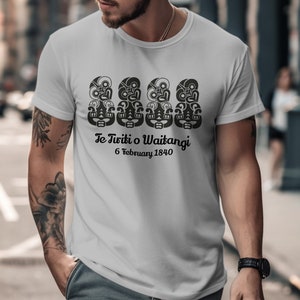 Digital Māori Te Tiriti O Waitangi Tiki Design, Waitangi Artwork for ...