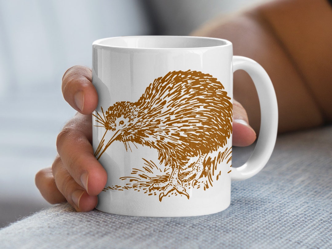 Kiwi Aotearoa - New Zealand Kiwi Mug in Black or White With Four Design ...