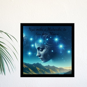 Matariki Māori New Year Digital Artwork, Papatūānuku Aotearoa, Three ...