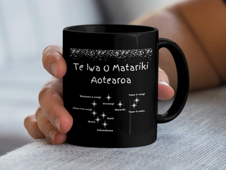 Matariki Stars Aotearoa Night Sky Coffee Mug, Te Iwa O Matariki ...