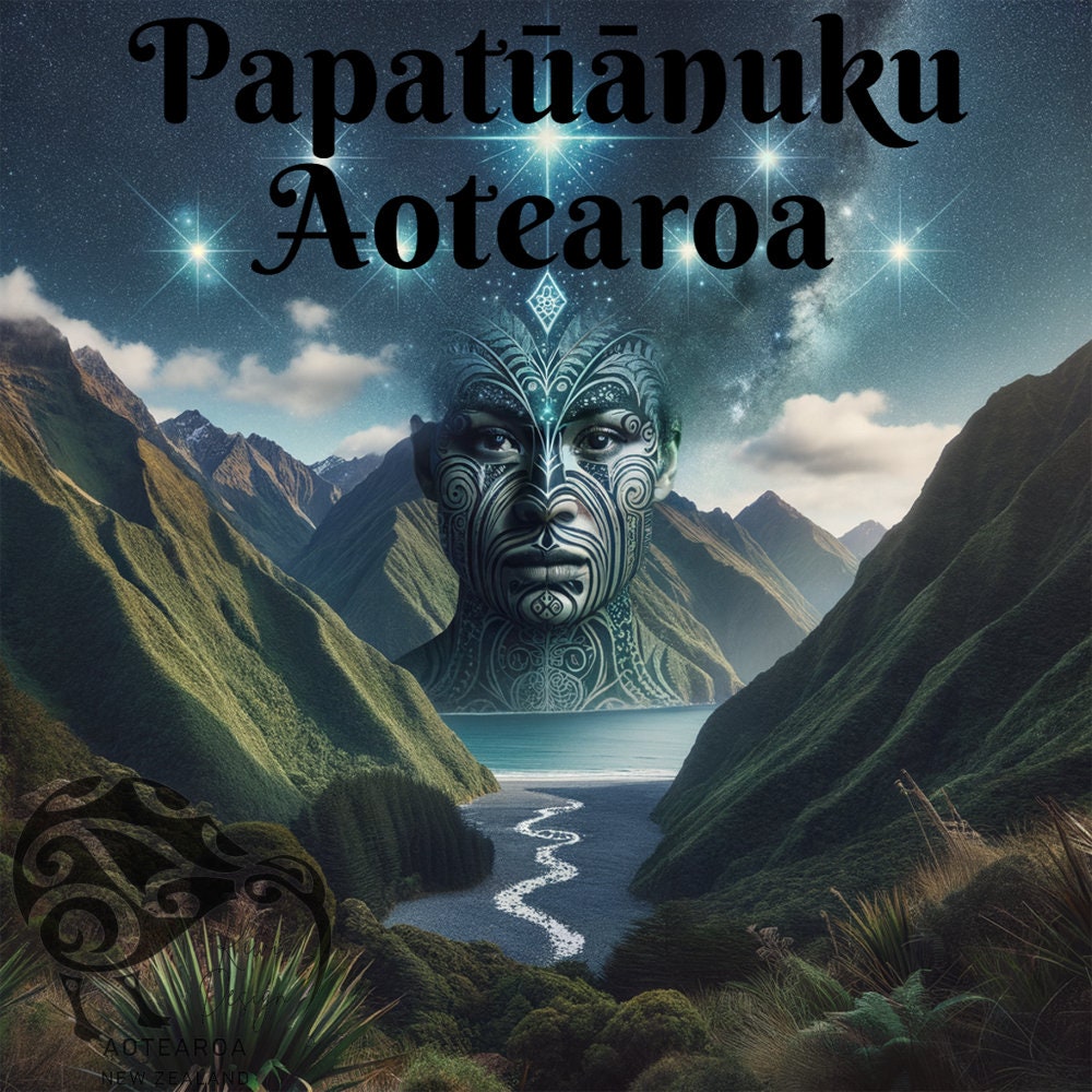 Digital Māori Artwork, Aotearoa, Papatūānuku, Aho Wahine, Māori Earth ...