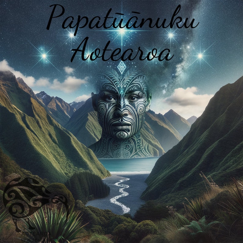 Matariki Māori Artwork, Papatūānuku Earth Mother, Aotearoa Design ...