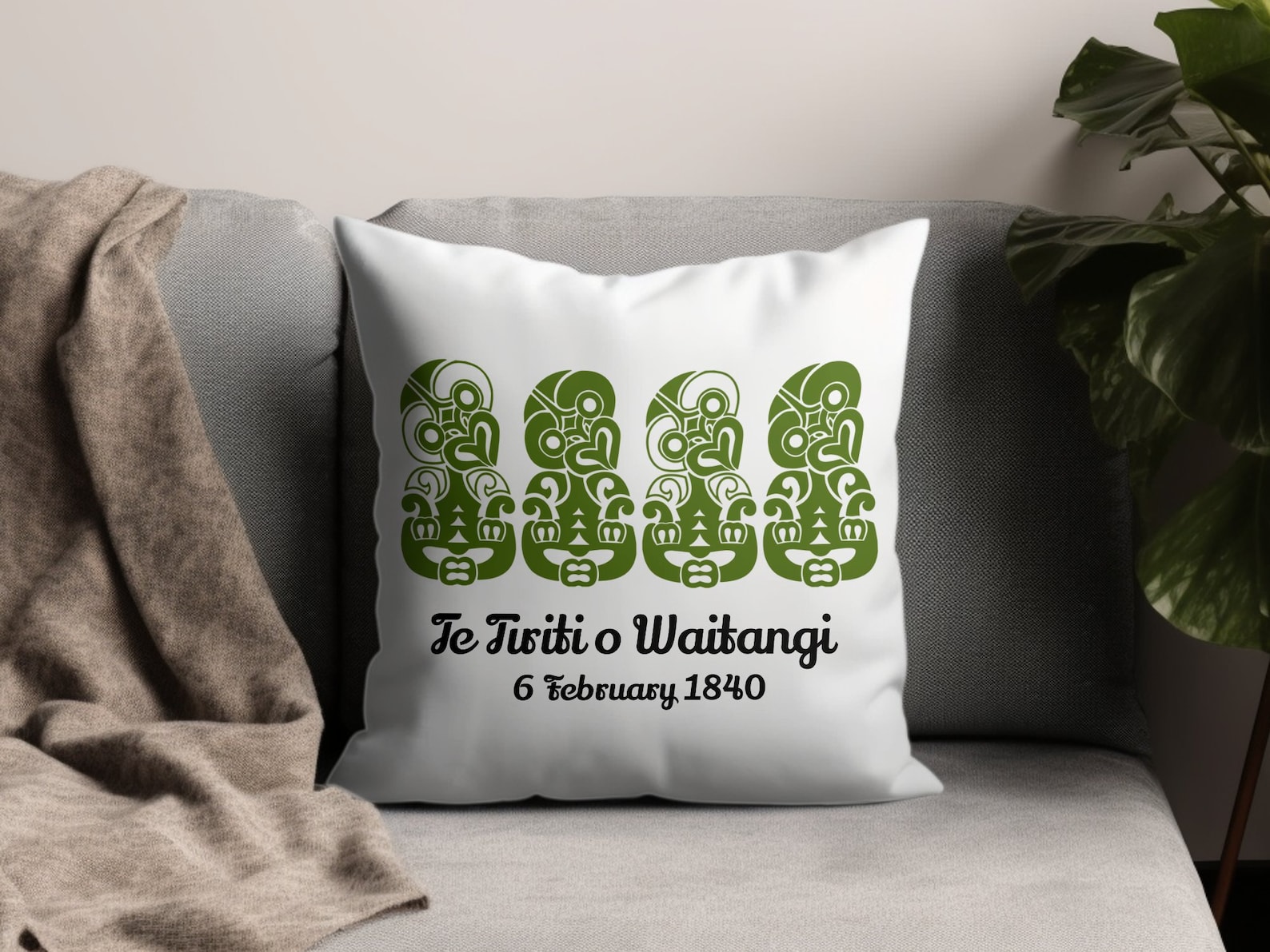 Digital Māori Te Tiriti O Waitangi Tiki Design, Waitangi Artwork for ...