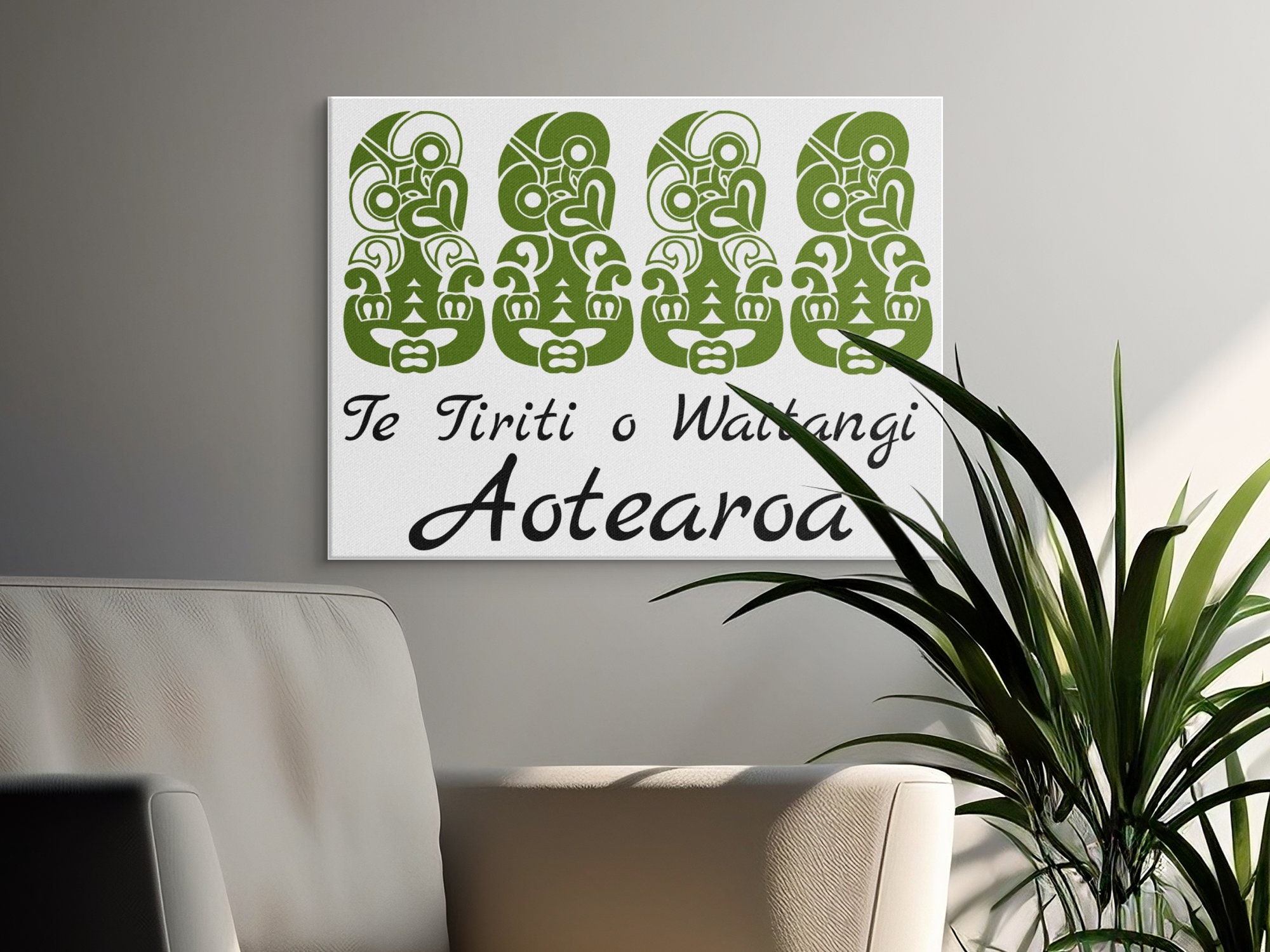 Digital Māori Te Tiriti O Waitangi Tiki Design, Waitangi Artwork for ...