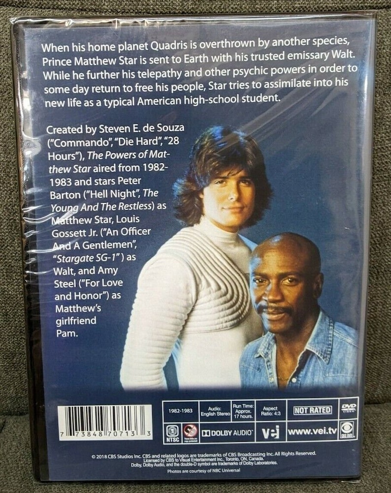 The Powers OF MATTHEW STAR - the Complete 1982 Sci Fi Tv Series, New ...