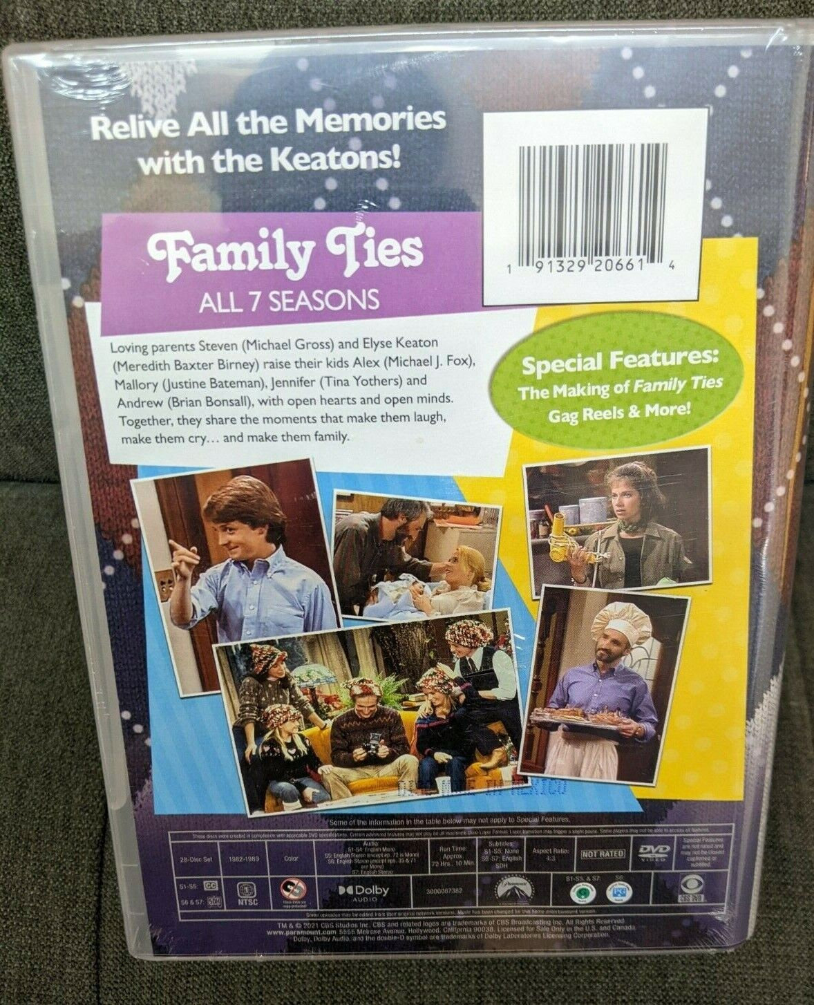 FAMILY Ties: the Complete Series BRAND New Dvd Set Michael J. Fox ALL 7 ...