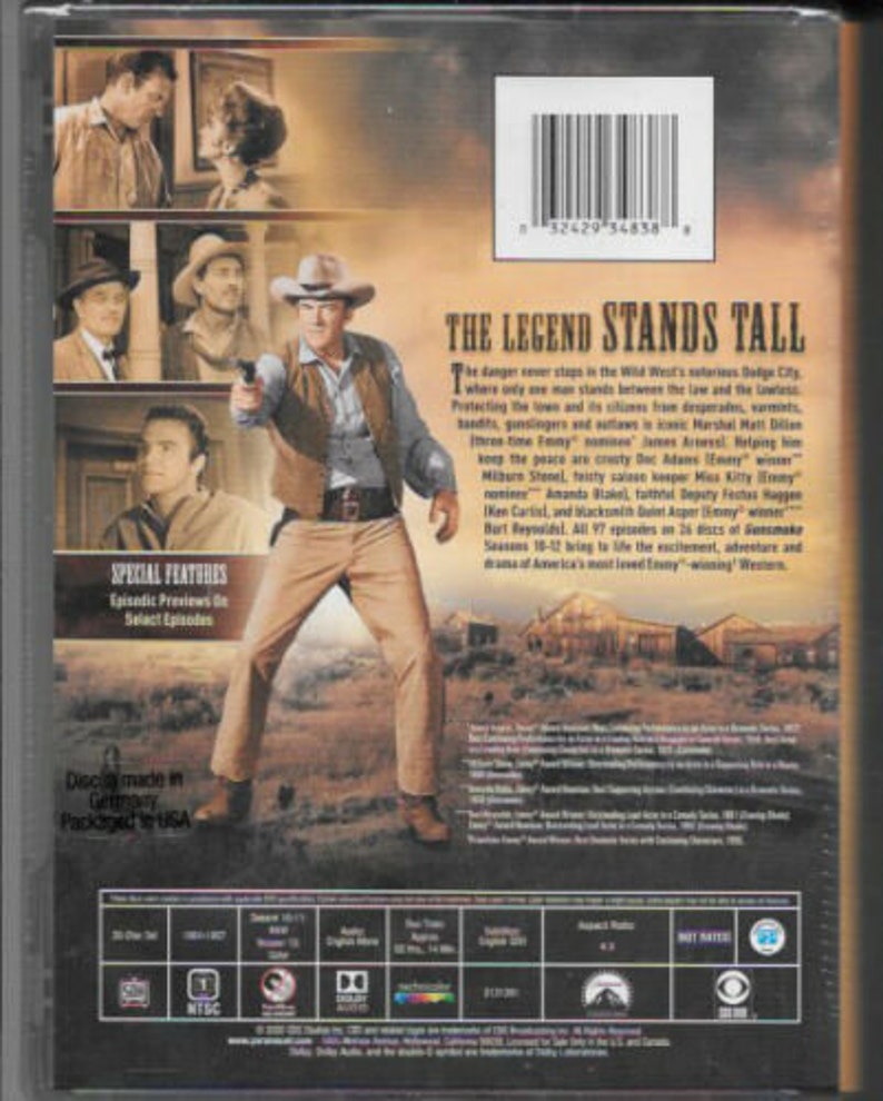 GUNSMOKE: Complete Seasons 10-12 Classic Western Series James Arness ...