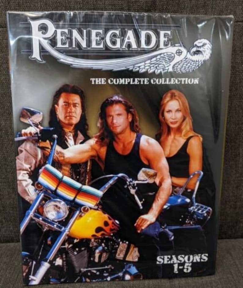 RENEGADE - Lorenzo Lamas, 90's Biker Vigilante Complete TV Series, New ...