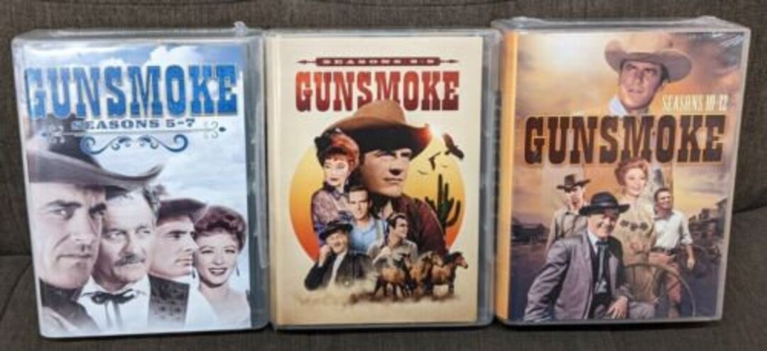 GUNSMOKE: the Complete Season 5 - 12, Brand NEW, 68 Discs in Three DVD ...