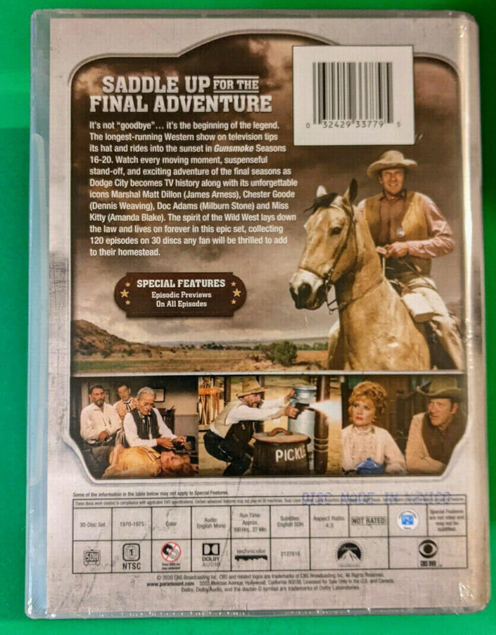 GUNSMOKE: Complete Seasons 16-20 Classic Western Series James Arness ...