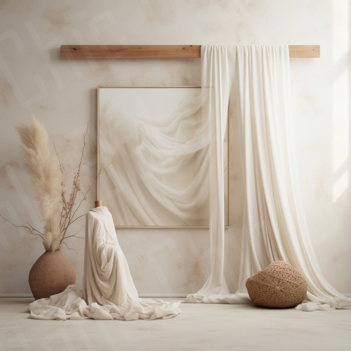12x Soft Neutral Boho Rooms off White Interiors Bohemian Background JPG ...