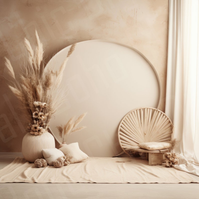 12x Soft Neutral Boho Rooms off White Interiors Bohemian Background JPG ...