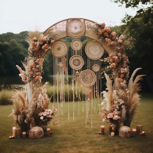 Boho Wedding Arch - Etsy